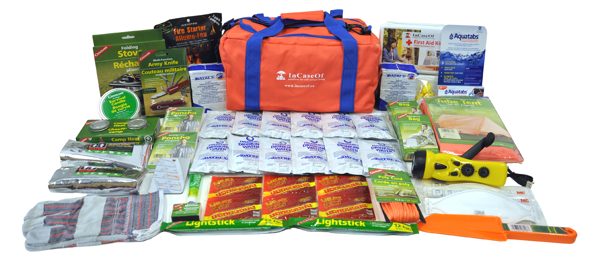 72 Hour Emergency Survival Kit - 2 Person Deluxe - Delicious Emergency ...