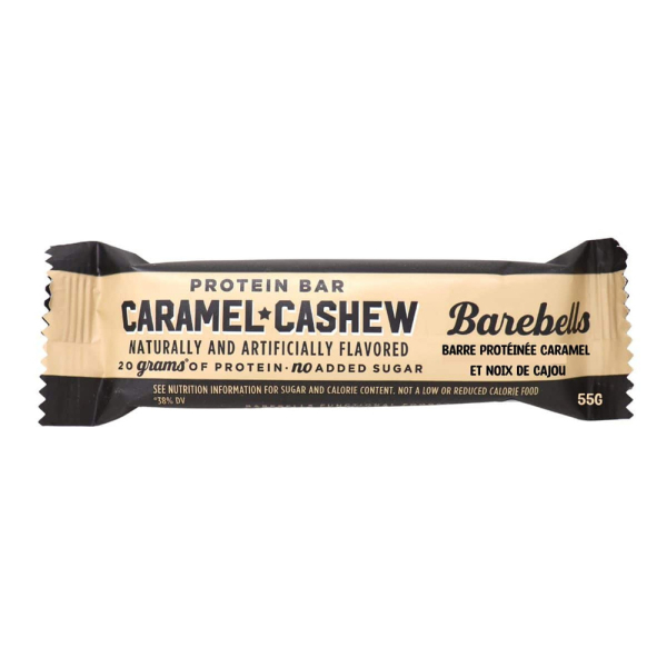 Barebells Caramel Cashew Protein Bar - Delicious, High-Protein Energy ...