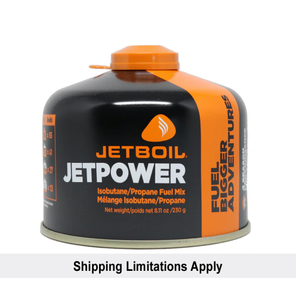 Jetboil Jetpower Fuel Canister - 230g - Delicious Emergency & Outdoor ...