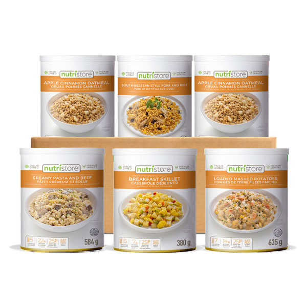 Nutristore Meals Variety 6 Pack - Emergency Survival Food - Delicious ...