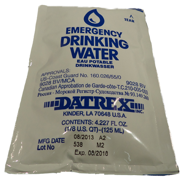 Datrex Emergency Drinking Water Rations - Case of 64 - Delicious ...