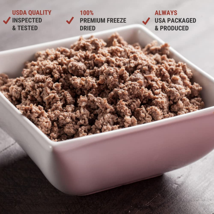 Freeze Dried Hamburger Meat / Ground Beef in Canada for Survival food ...