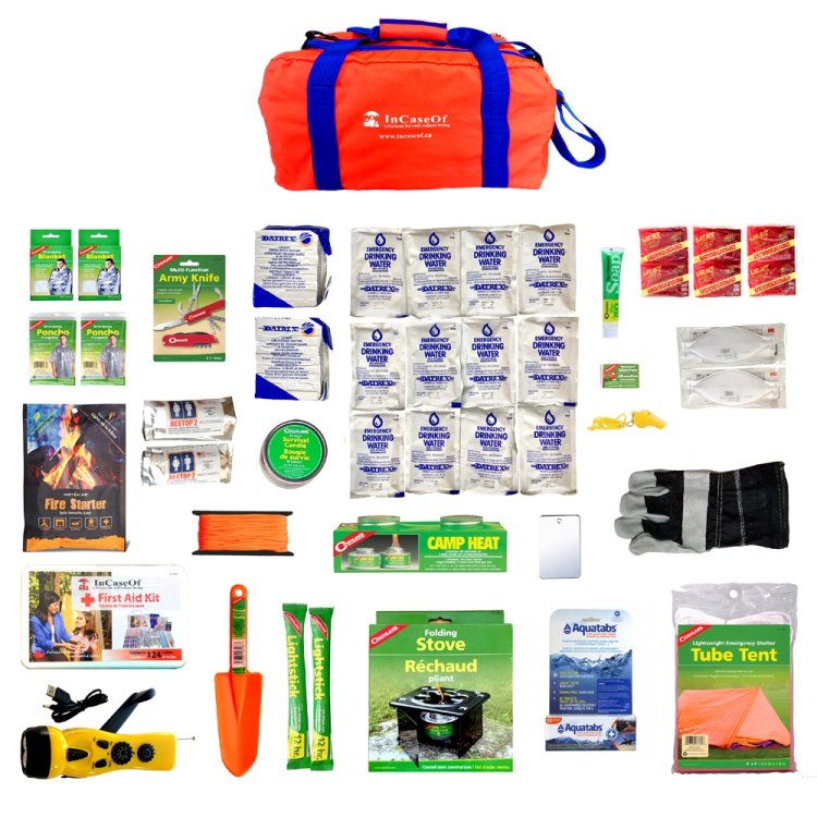 72 Hour Emergency Survival Kit - 2 Person Deluxe - Delicious Emergency ...