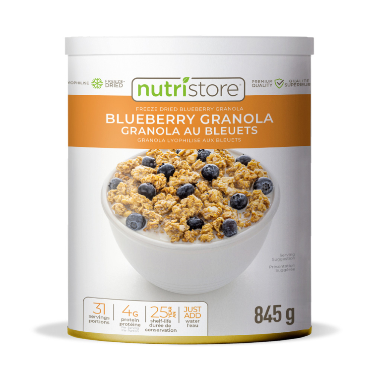 Nutristore Blueberry Granola - Delicious Emergency Survival Food ...