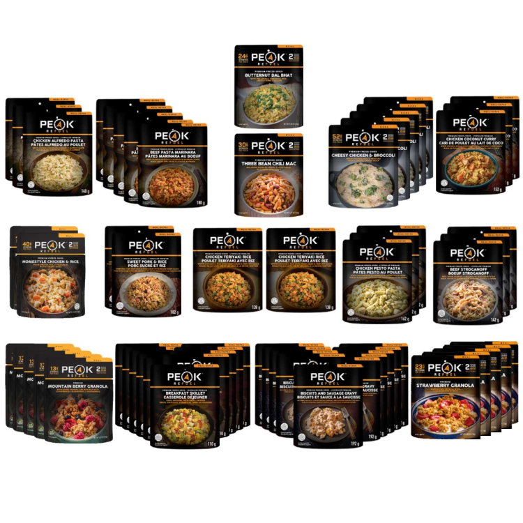 Peak Refuel Meals - 1 Month Kit (1600 Calories per day) - Delicious ...