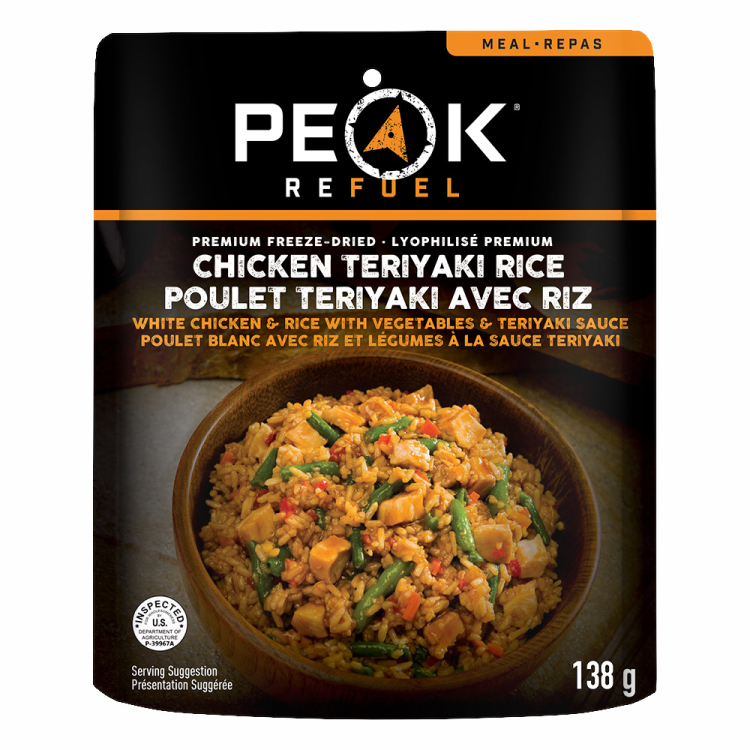 Chicken Teriyaki Rice Meal (Peak Refuel Pouch) - Delicious Emergency ...